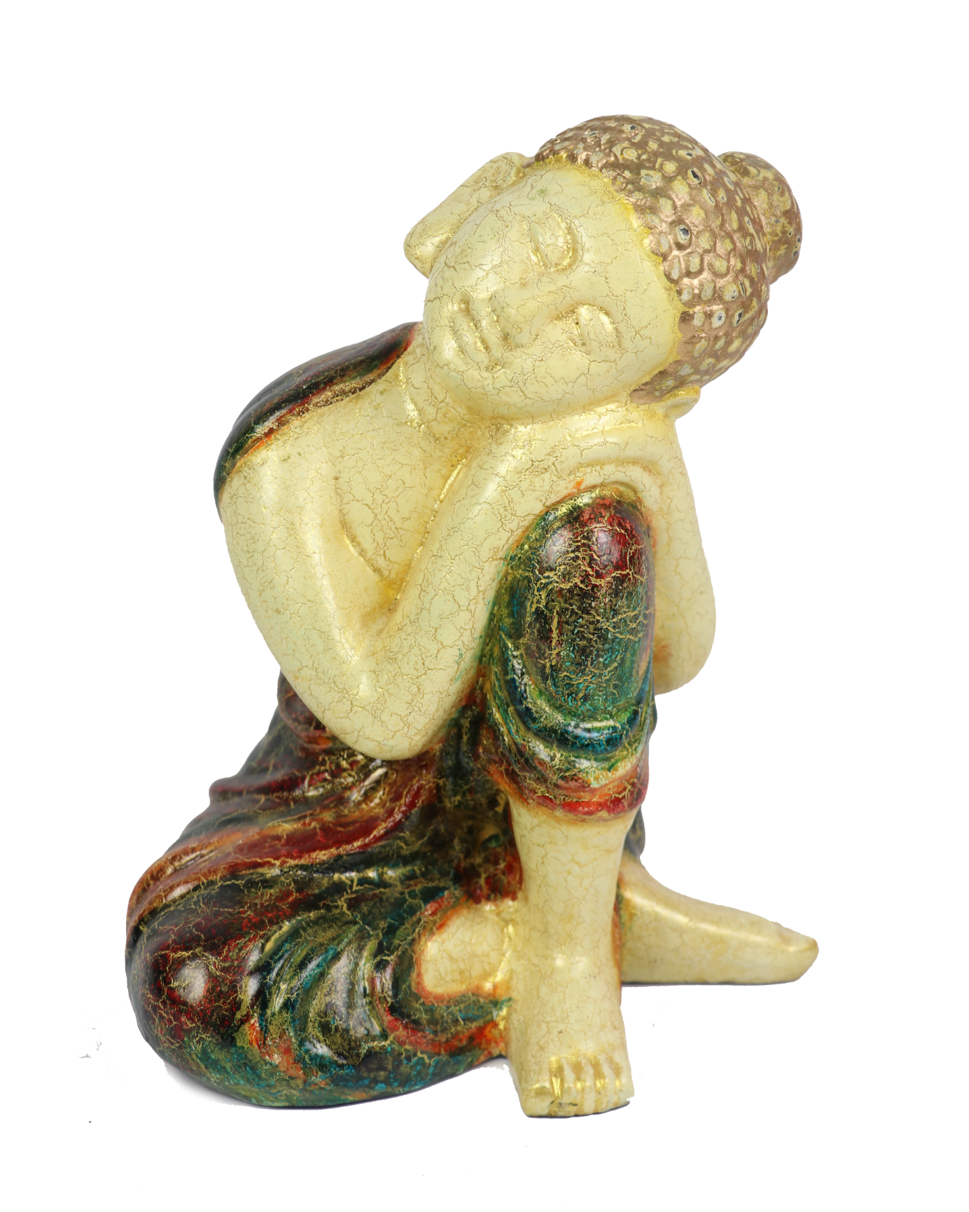 Lacquered Wooden Sculpture Of Resting Buddha – TrucLam