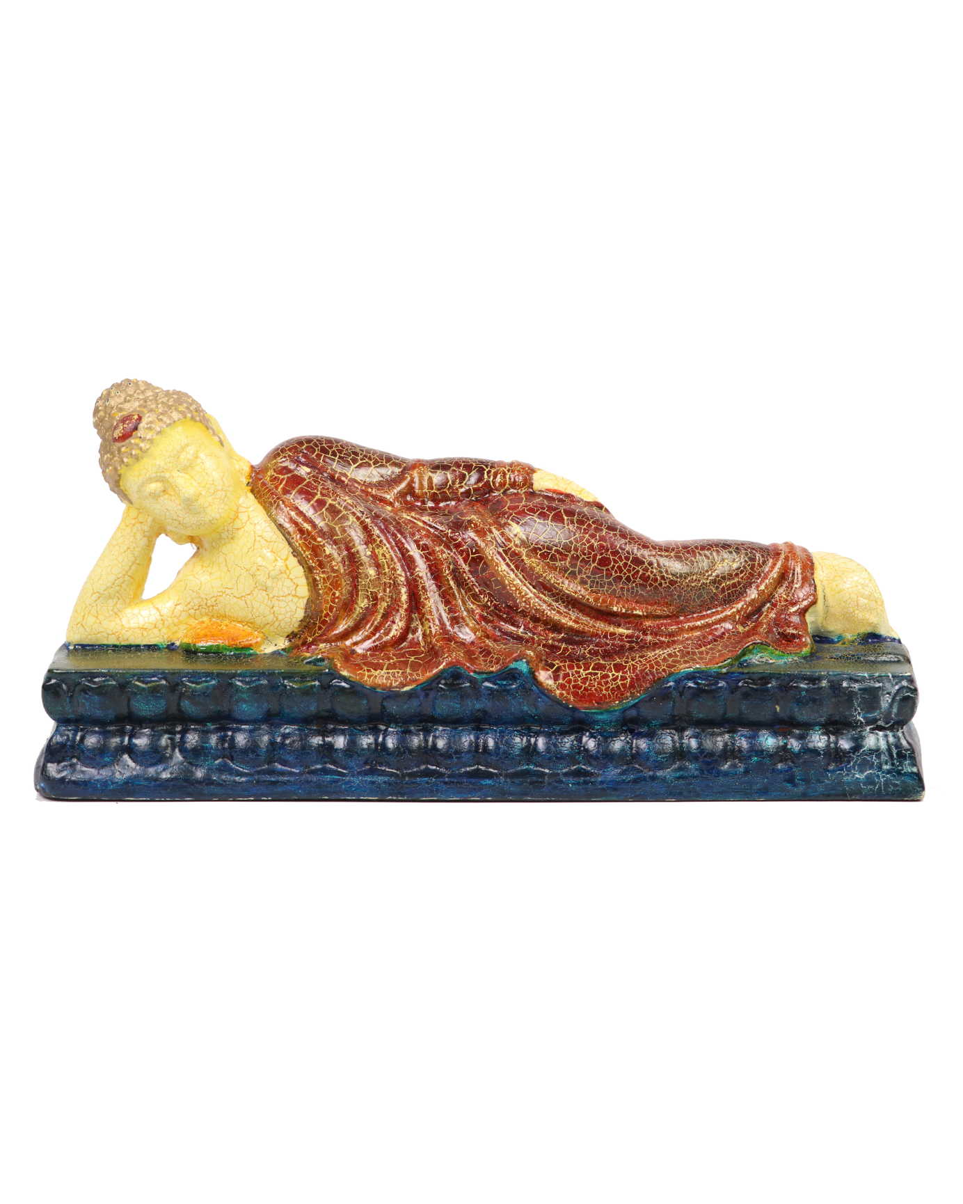 Lacquered Wooden Sculpture Of A Reclining Buddha – TrucLam