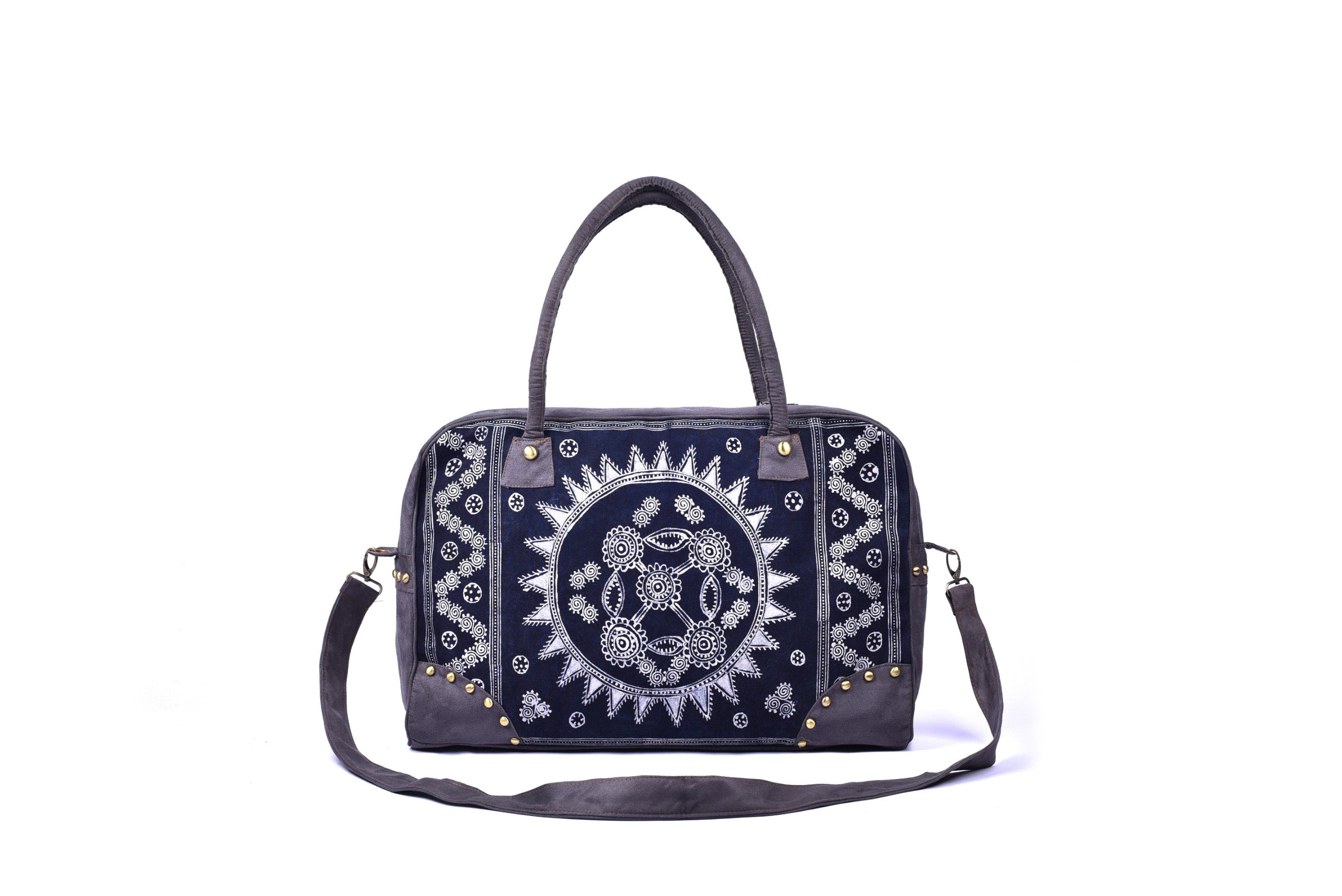 Large Rectangular Travel Bag with Traditional Brocade Pattern – TrucLam
